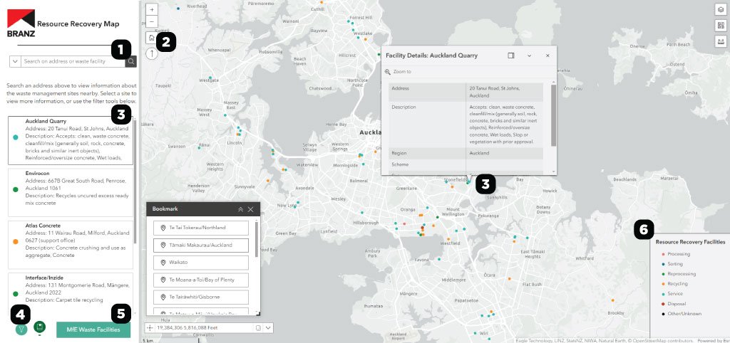 BRANZ Resource recovery map | BRANZ